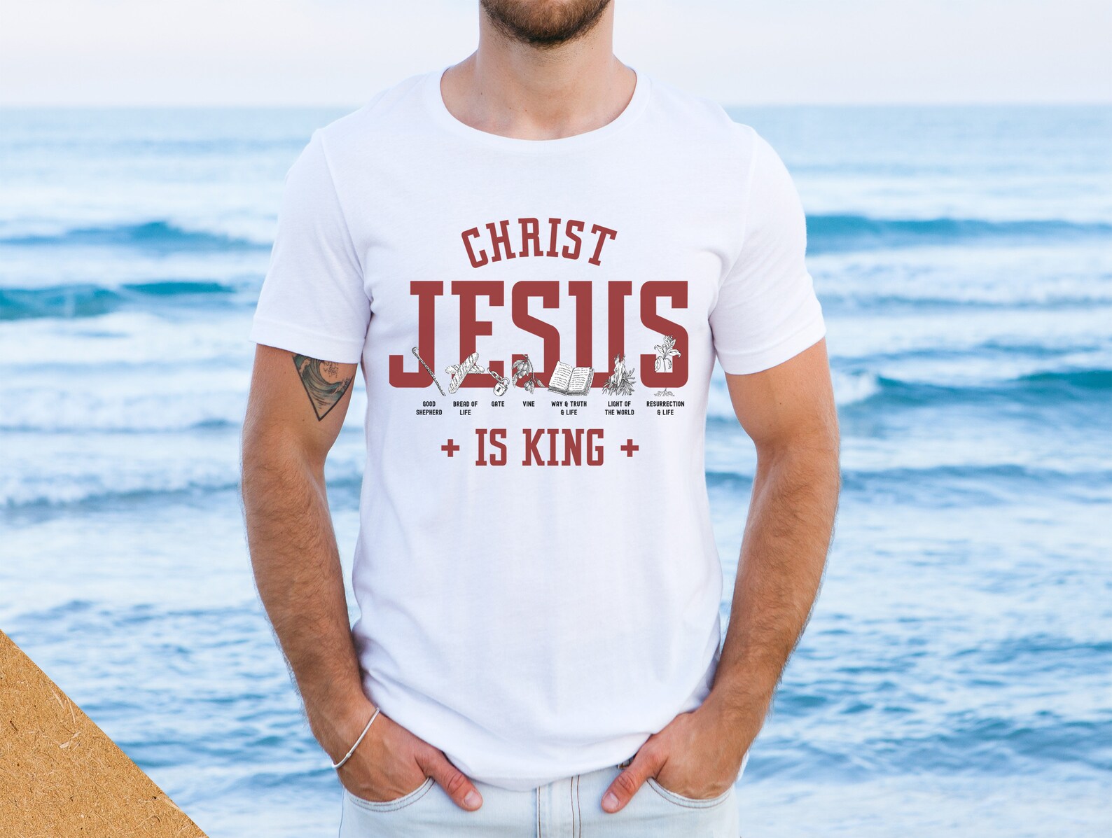 Jesus Christ Shirt for Christian Men Bible Verse Statement - Etsy