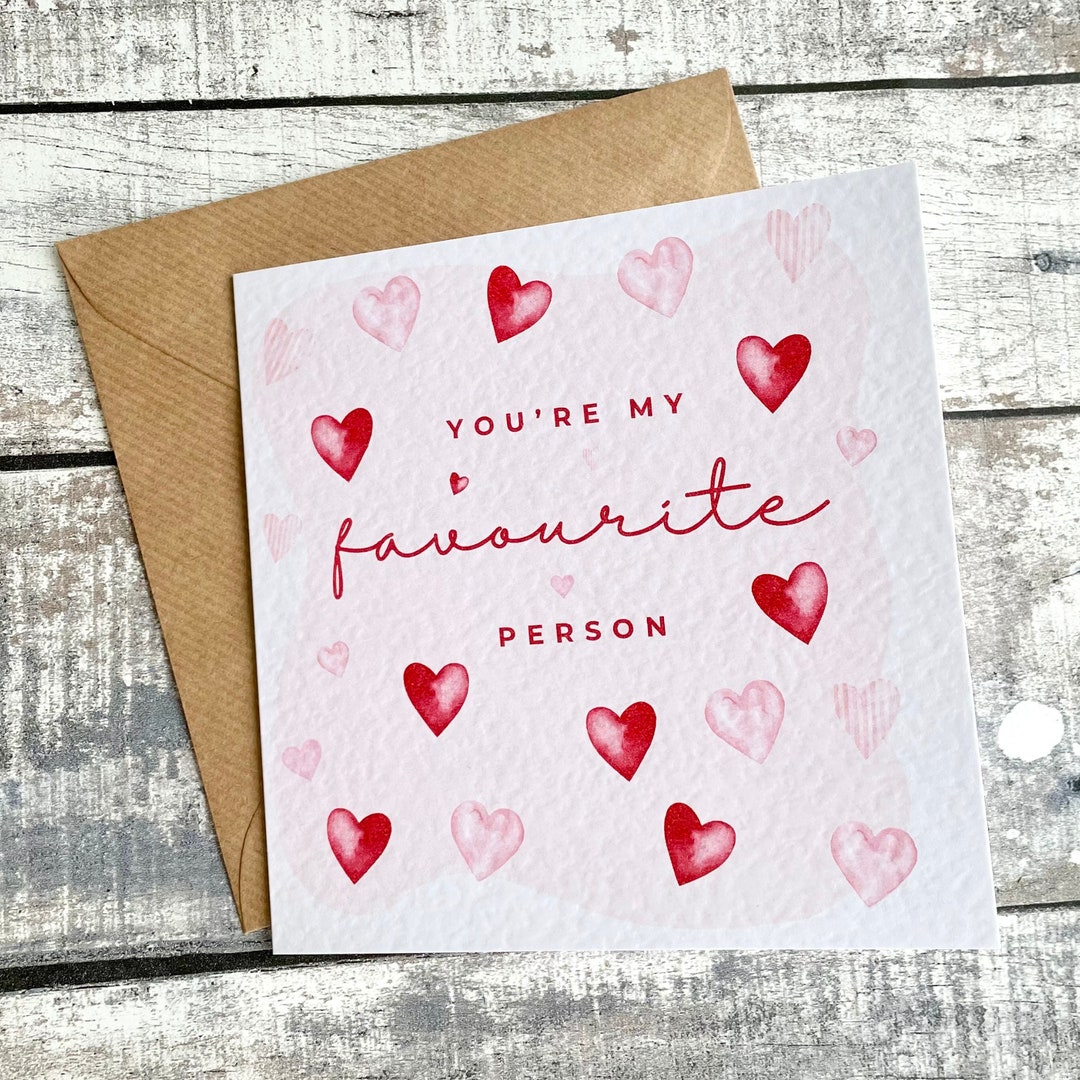 You're My Favourite Card Anniversary Valentine's Card for Partner ...