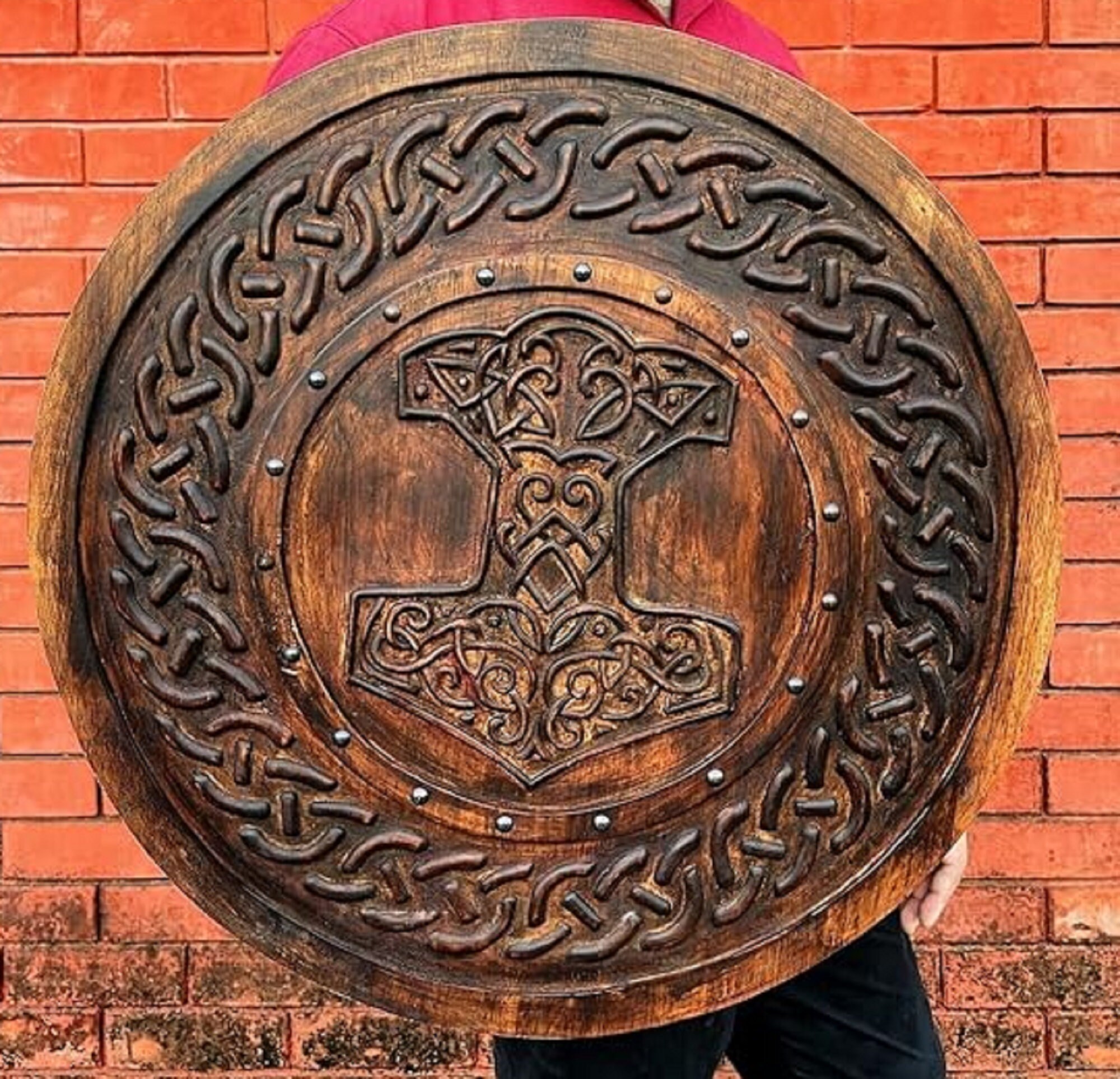 Viking Thor Shield Mjolnir Thor's Thor Hammer Shield - Etsy