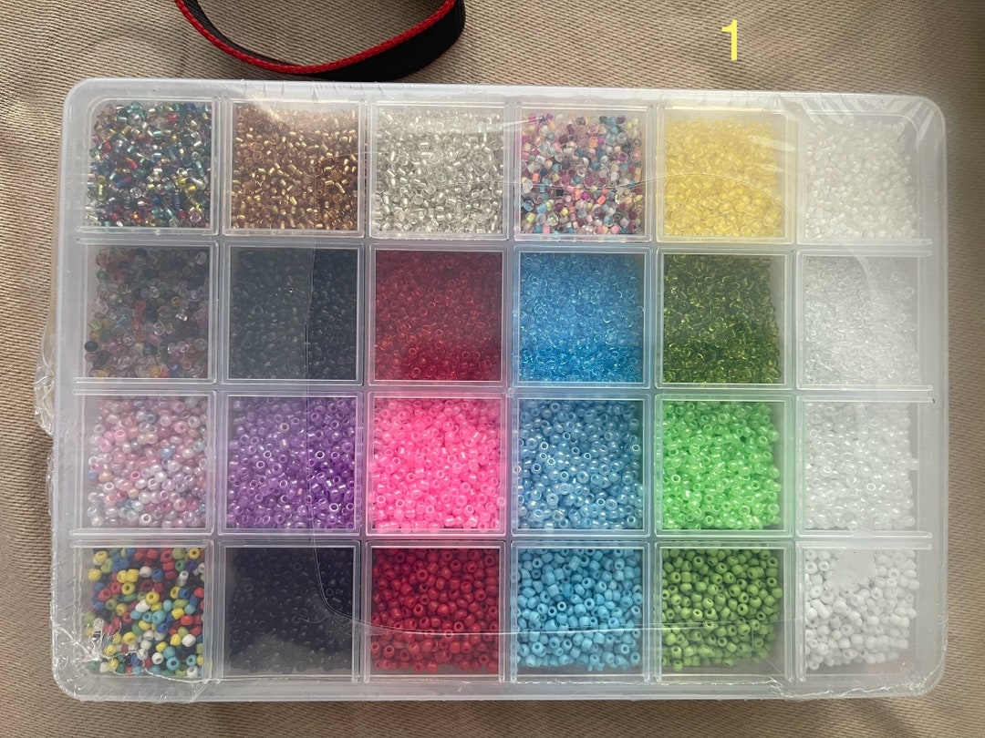 Glass Seed Bead Jewelry Making Kit /bead Kit Set/multicolor Bead Kit ...