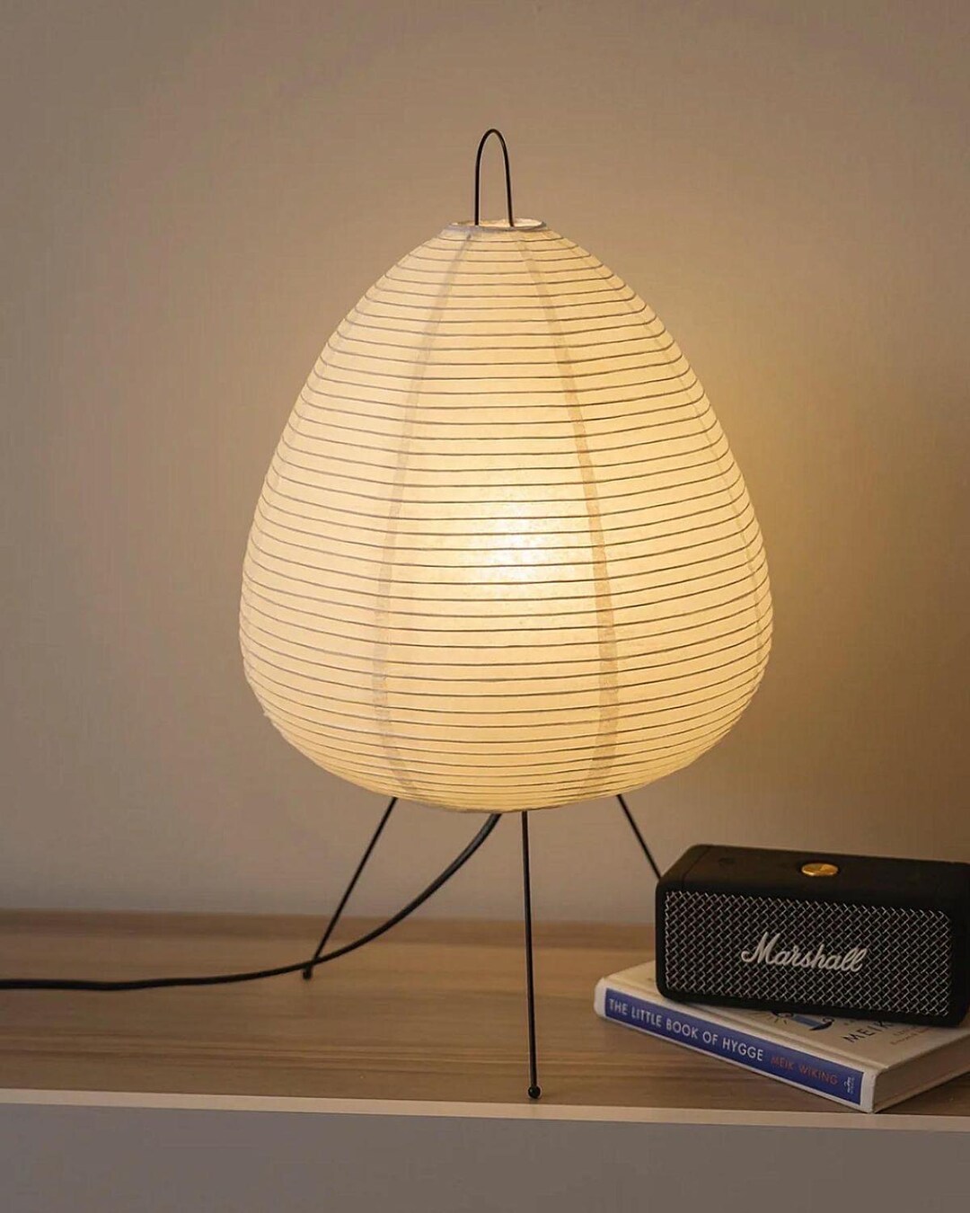 Noguchi Table Lamp | Dimmable Rice Paper Light | Gifts for Her ...