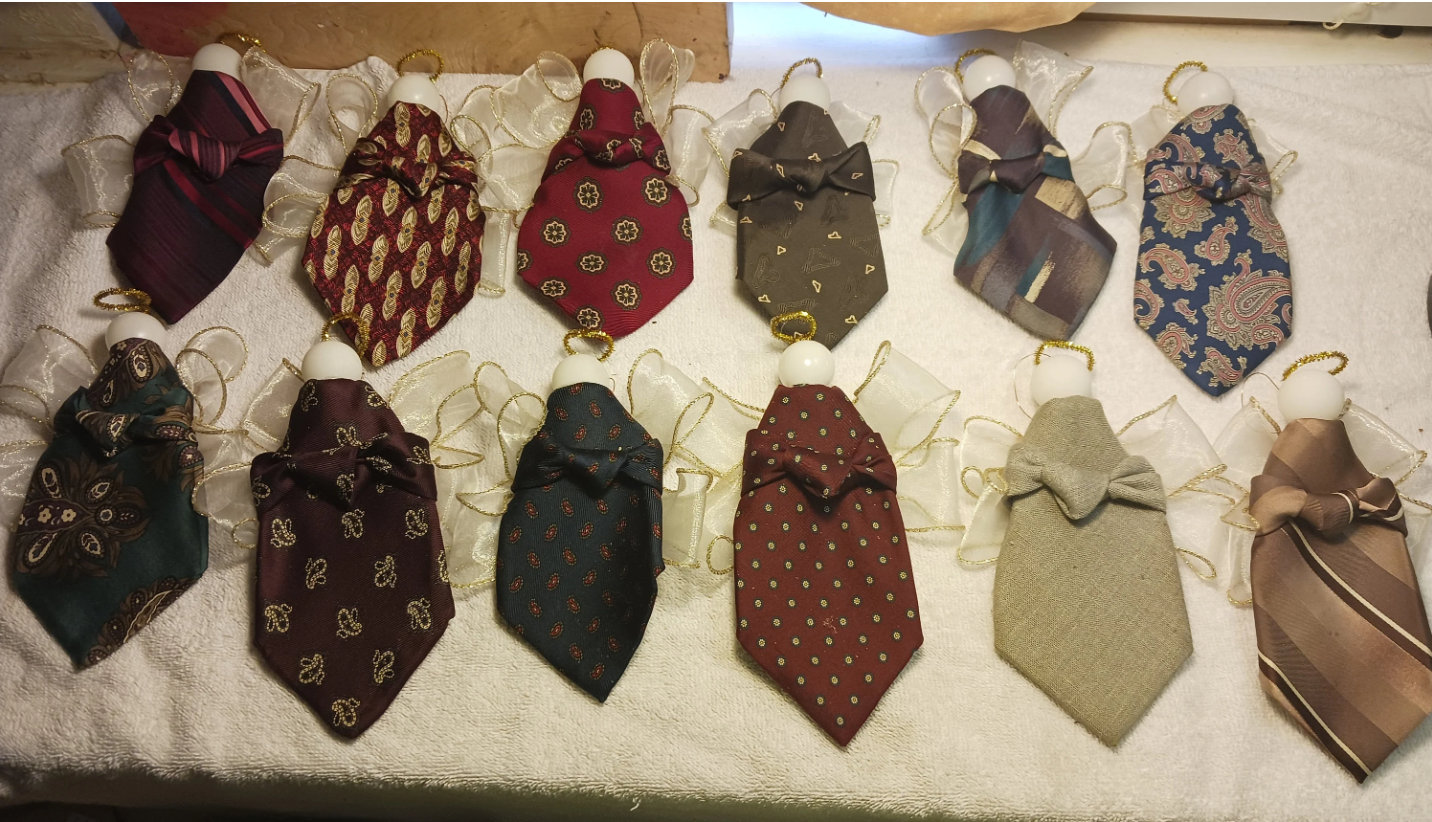 Necktie Angel Ornaments - Etsy