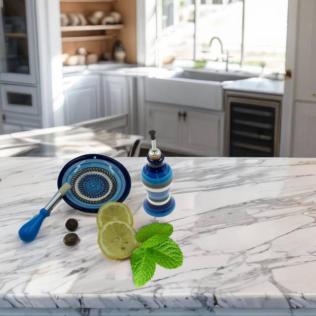 Ceramic Grating Plate Set Oceano Azul - Etsy