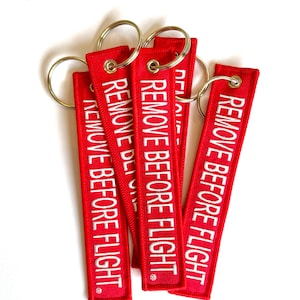 Remove Before Flight Keychain, Very High Quality, Air Tag, Flight Tag ...