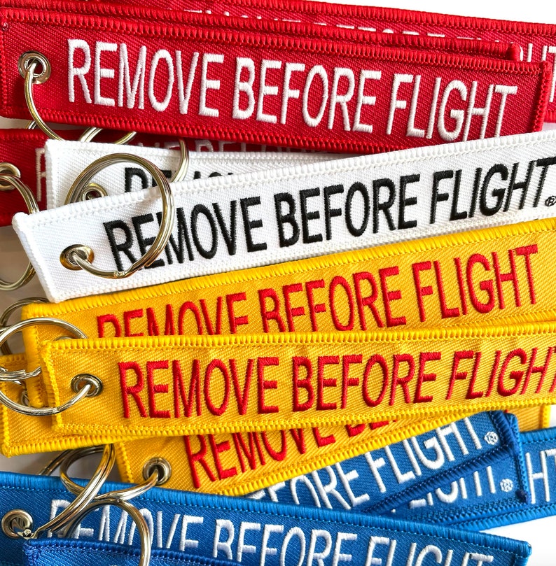 Remove Before Flight Keychain, Very High Quality, Air Tag, Flight Tag ...