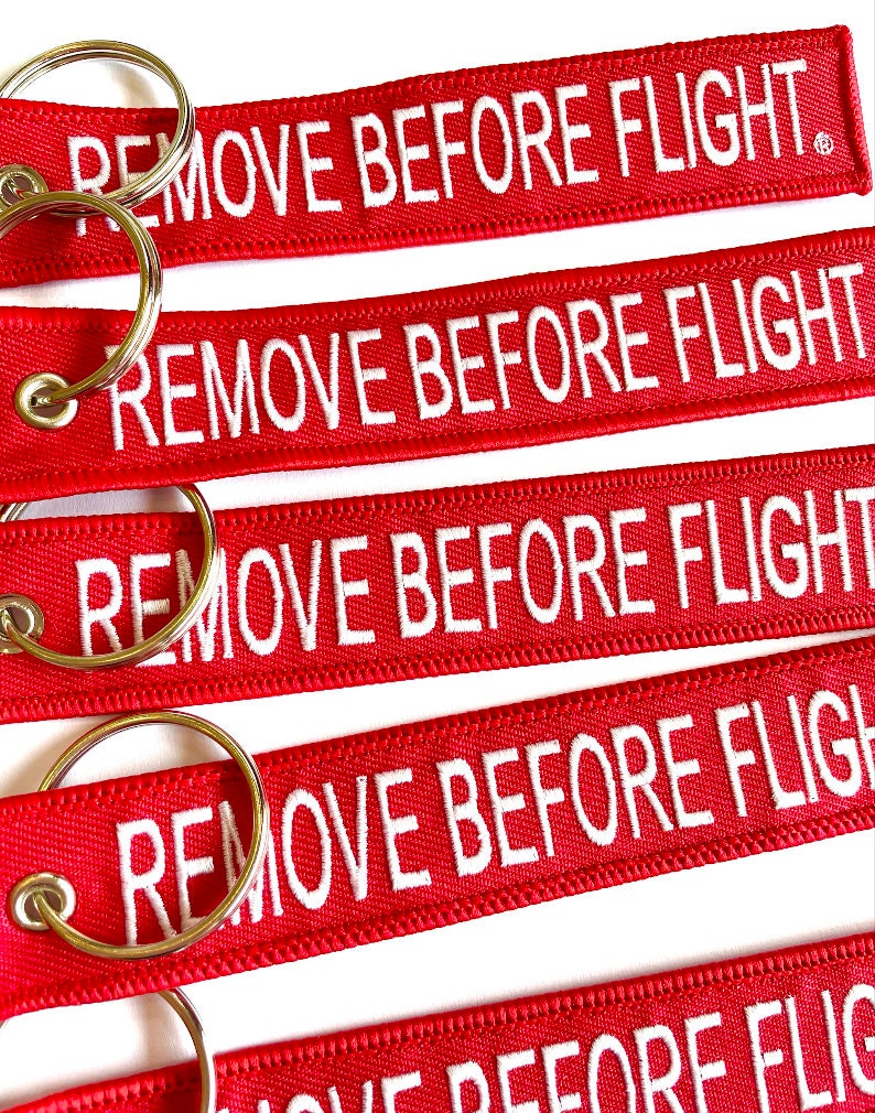 Remove Before Flight Keychain, Very High Quality, Air Tag, Flight Tag ...