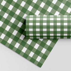 Classic Preppy Green Check Gift Wrap - Add a Pop of Pattern to Your ...