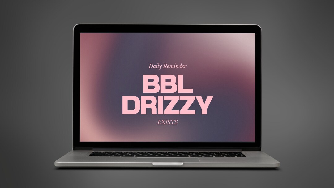 Funny Drizzy Desktop Wallpaper BBL Drizzy 1920 X 1080 - Etsy