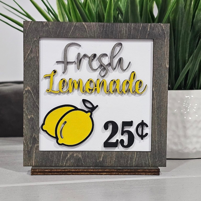 Lemonade 25 Cent Sign - Etsy