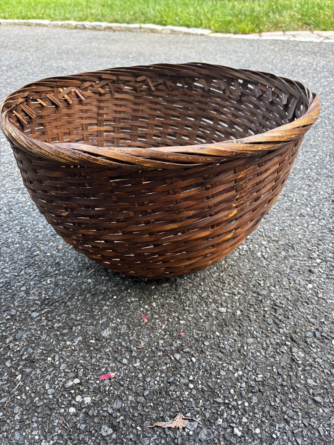 Large Antique Split Wood Basket - Etsy