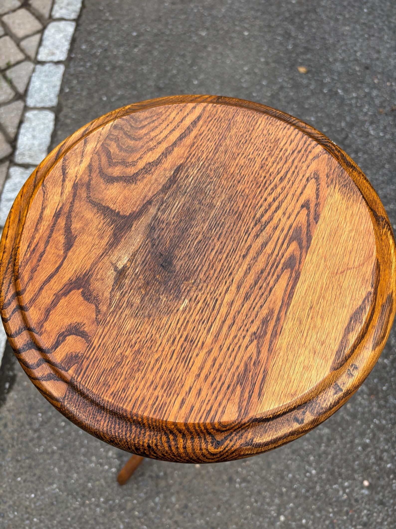 Antique Victorian Era Plant Bust Stand Pedestal Tabletwisted Base Oak ...