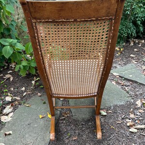 Antique Lincoln Style Maple and Caned Rocking Chair - Etsy