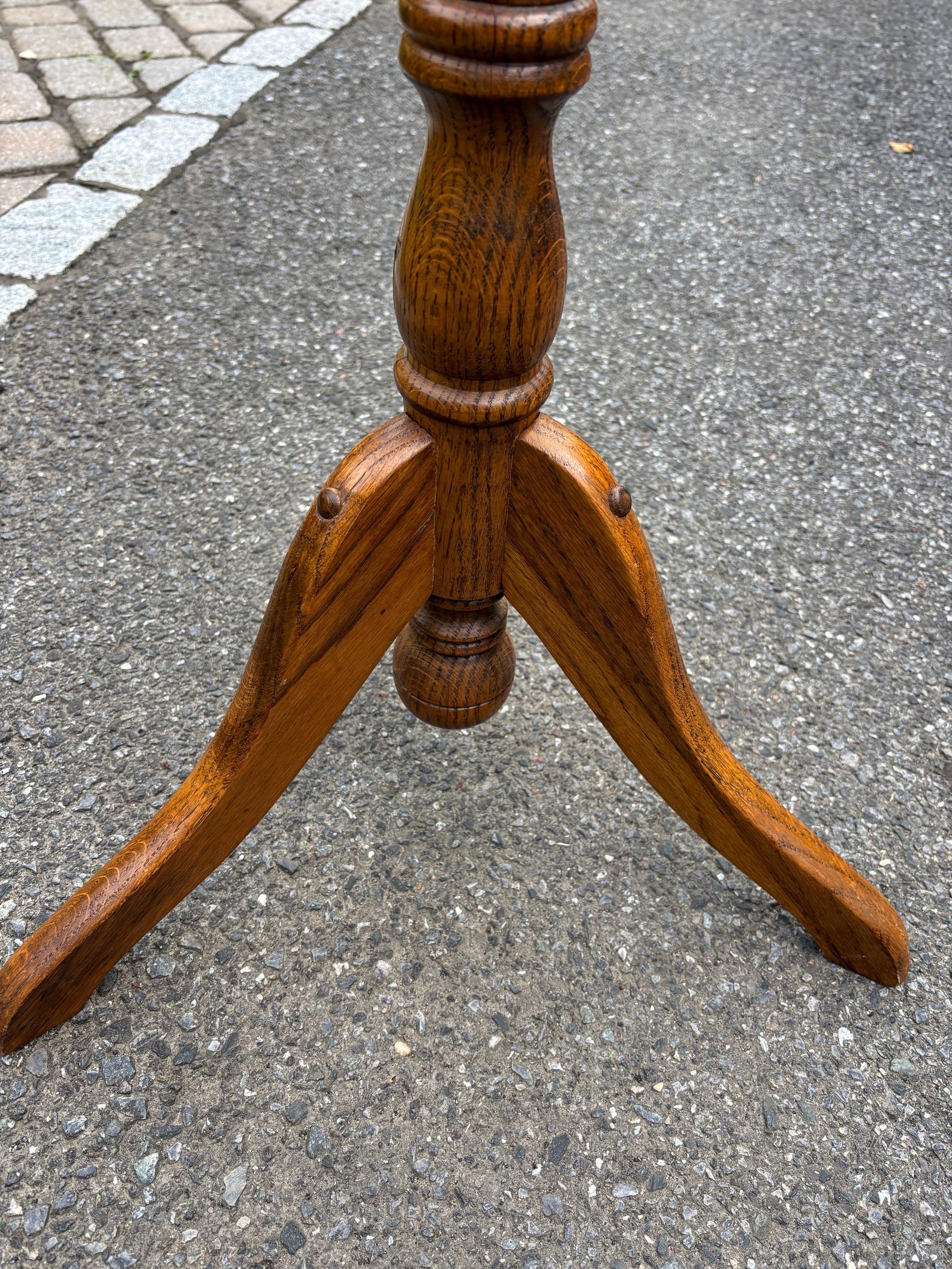 Antique Victorian Era Plant Bust Stand Pedestal Tabletwisted Base Oak ...