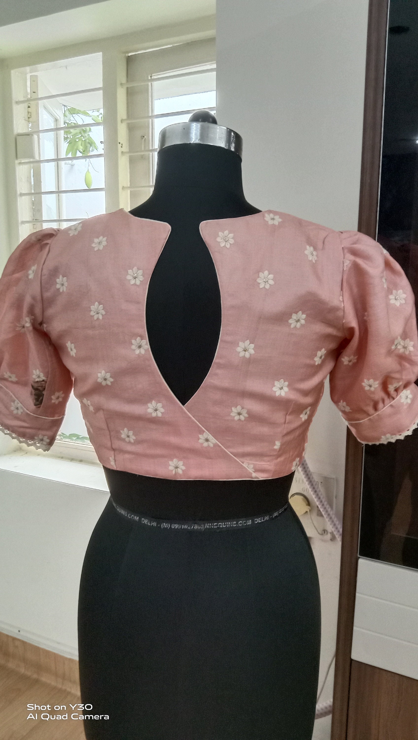 Peach Colour Overlapping Design Blouse - Etsy