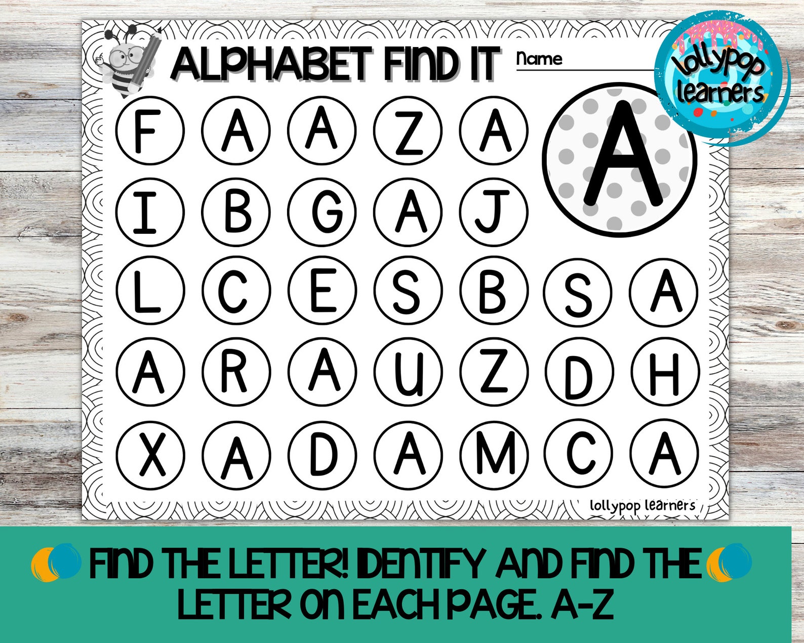 Find the Letter Alphabet Game! (26 Pages!) A "dab It" Activity for ...