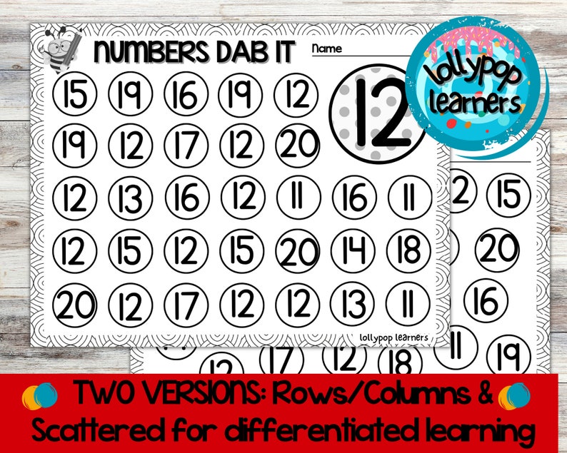 Numbers Worksheets (20 Pages!) for Preschoolers Learning to Count 11-20 ...
