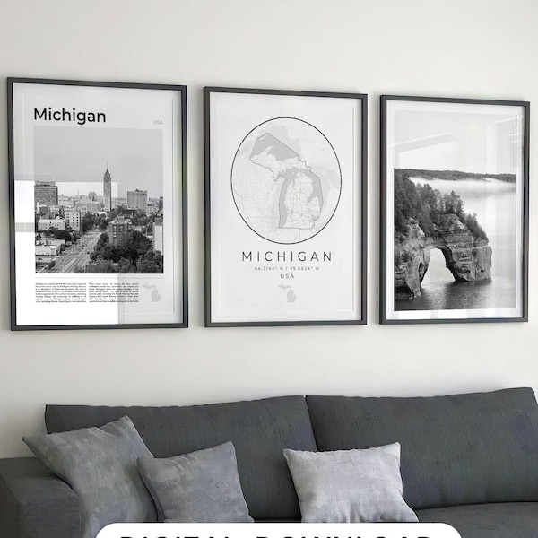 Michigan Decor - Etsy