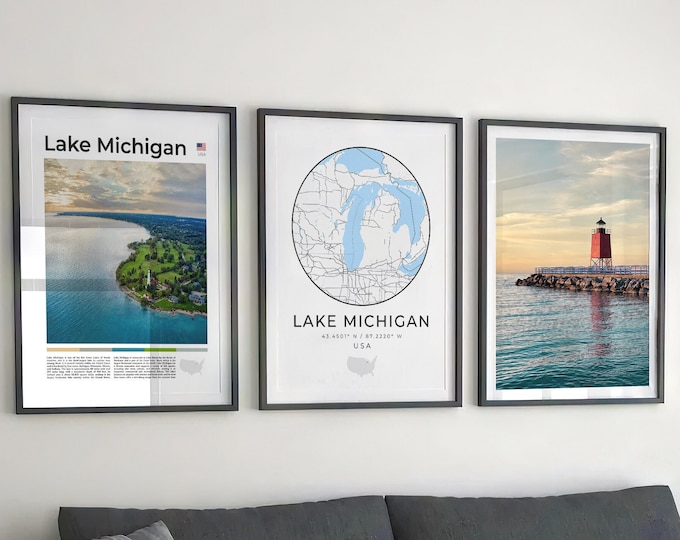 1848 - MICHIGAN - Rare Original 116 Year Old Full State Map - Etsy