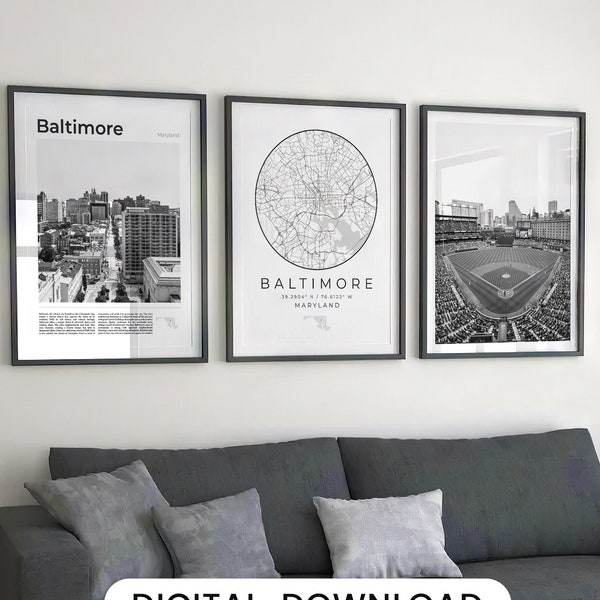 Baltimore Travel Poster - Etsy