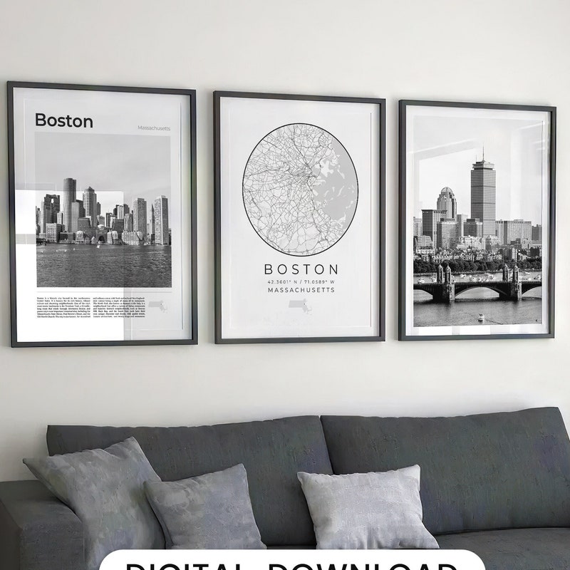 Boston Wall Art - Etsy