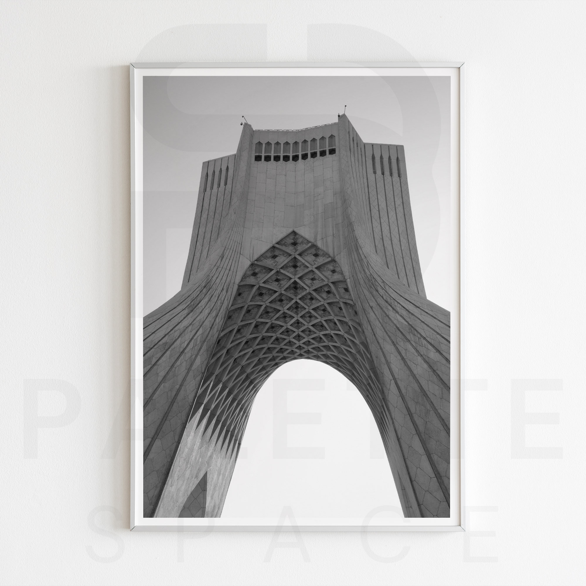Digital Tehran Black and White Print Set of 3, Tehran Map Wall Art ...