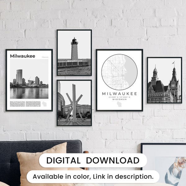Milwaukee Poster - Etsy