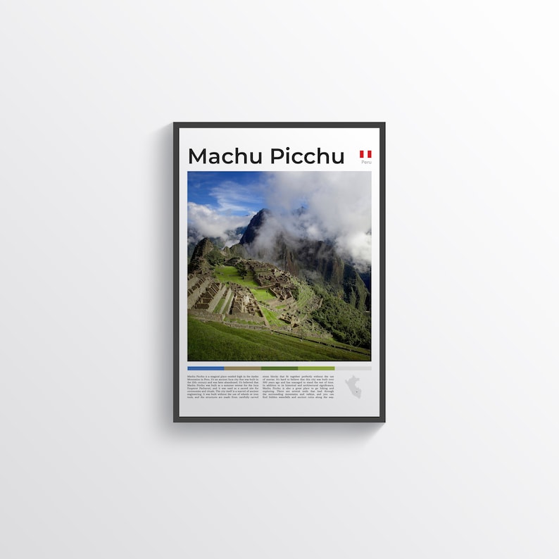 Machu Picchu Print Set: Peru Map, Cusco Art (digital Download) - Etsy