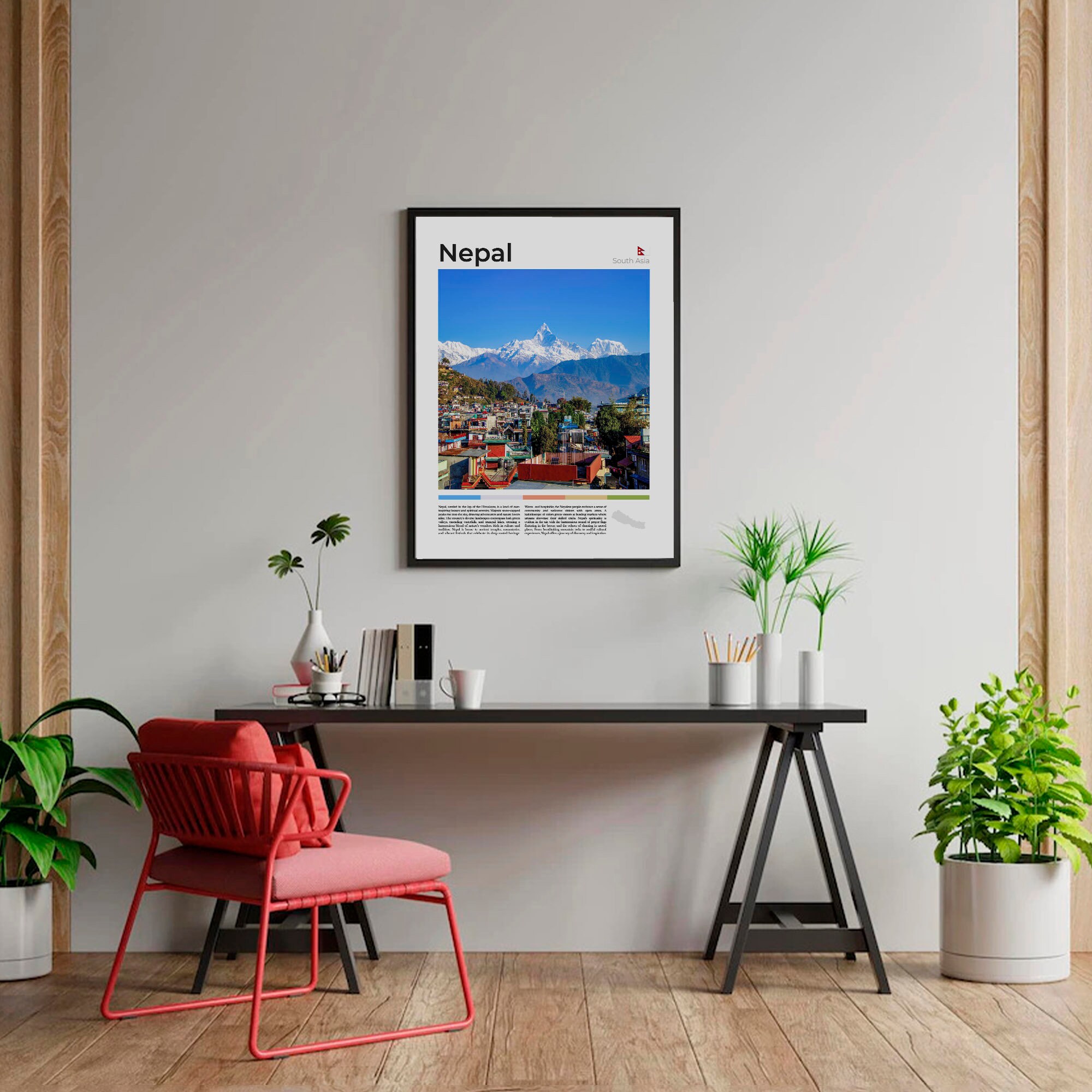 Digital Nepal Print Set of 3 Nepal Map Nepal Poster Nepal - Etsy