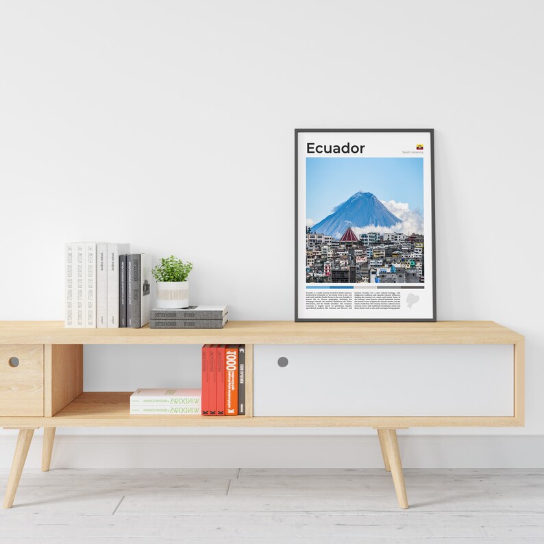 Digital Ecuador Print Set of 3, Ecuador Map, Ecuador Poster, Ecuador ...