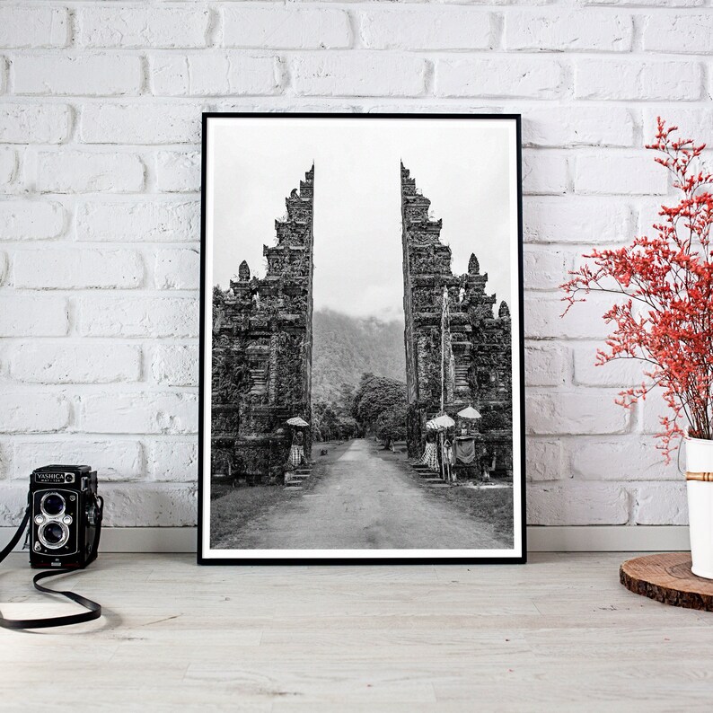 Digital Bali Print Black and White Set of 3, Bali Map, Bali Poster ...