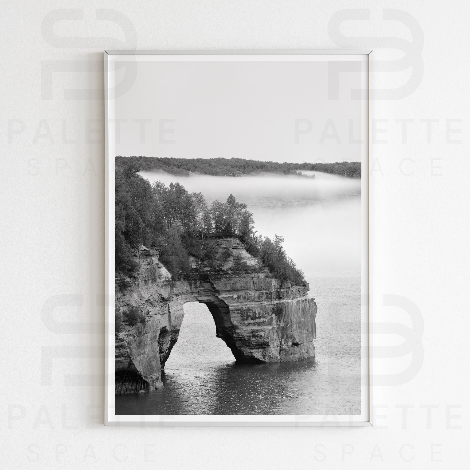 Digital Michigan Black and White Prints Set of 3, Michigan Wall Art ...