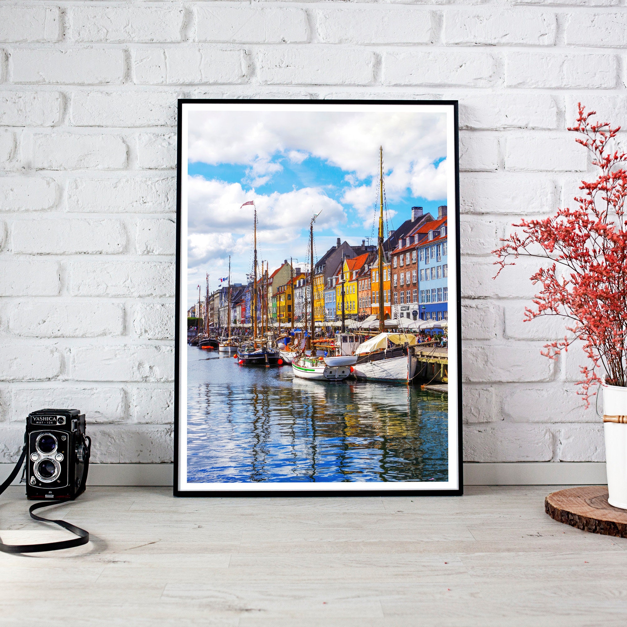 Digital Denmark Print Set of 3, Denmark Map Art, Denmark Poster ...