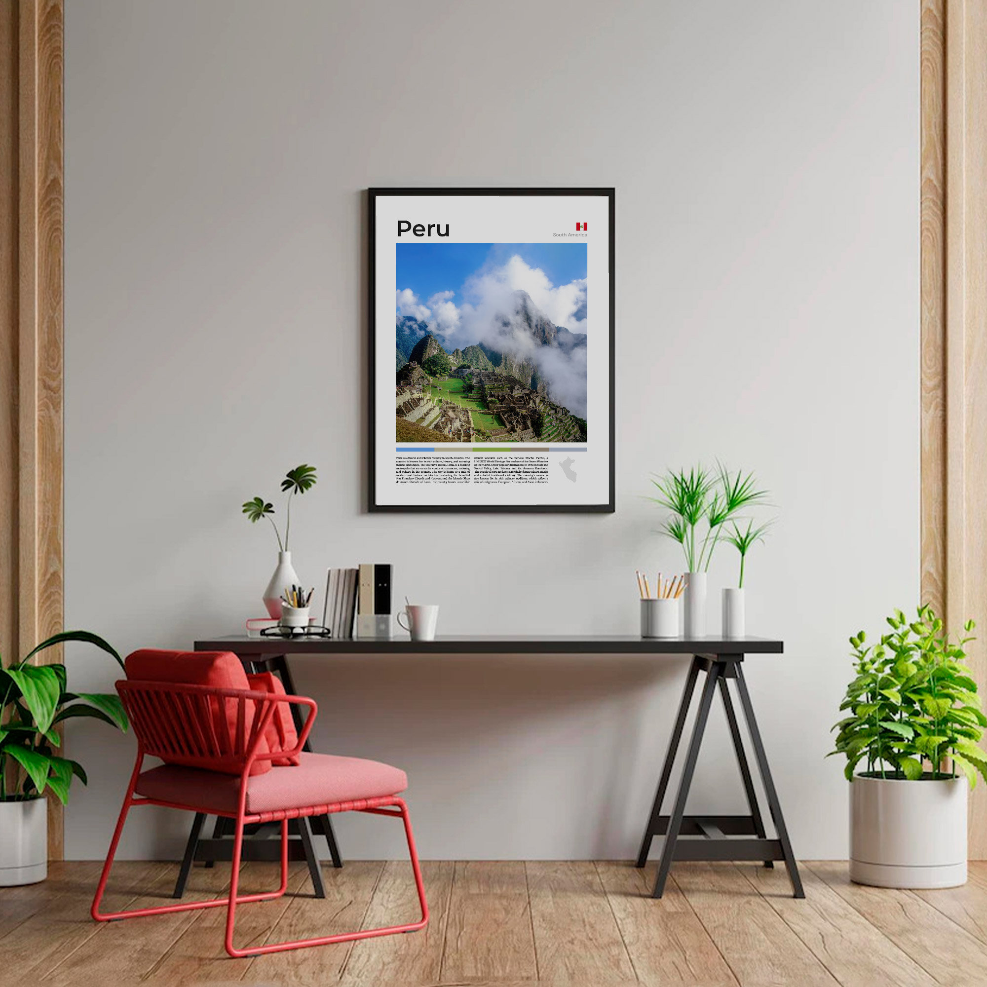 Digital Peru Print Set of 3, Peru Map Print, Peru Poster Map, Peru Art ...