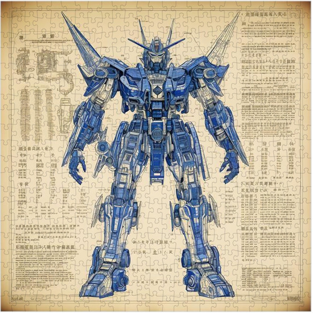 Unraveling the Mech's Blueprint: Gundam Research A - Etsy