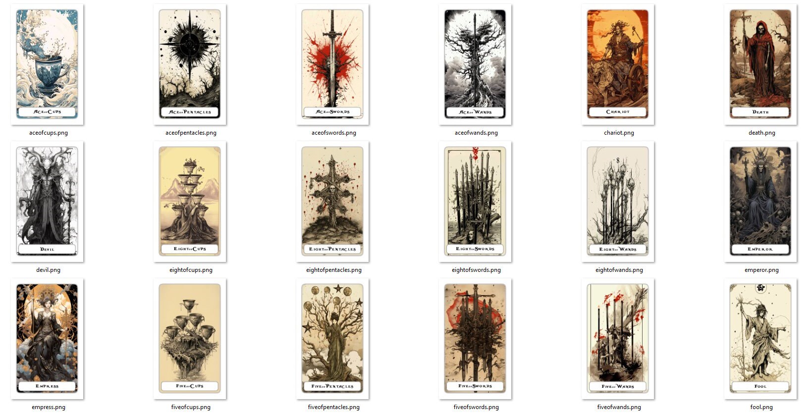 To Serve Abstract Tarot Deck Divination Cards Mystical Tarot Artistic ...