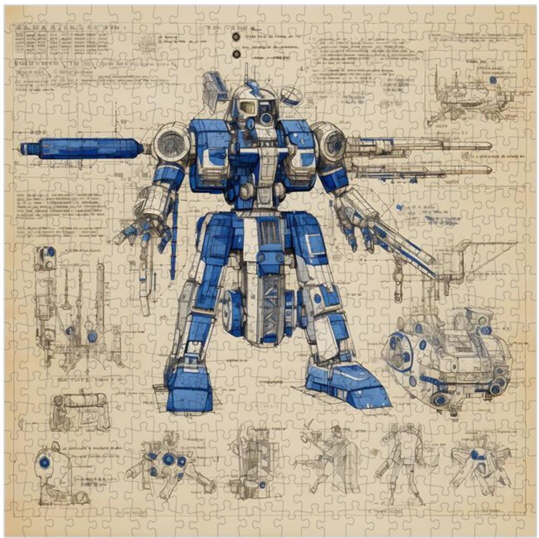 Unraveling the Mech's Blueprint: Gundam Research A - Etsy