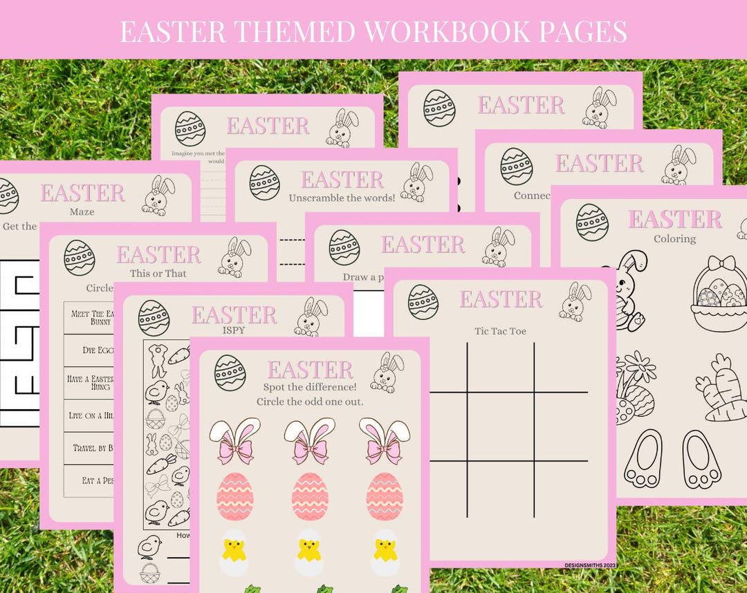 Easter Printable Activity Pack for Kids | Maze, Writing Prompts, Games ...
