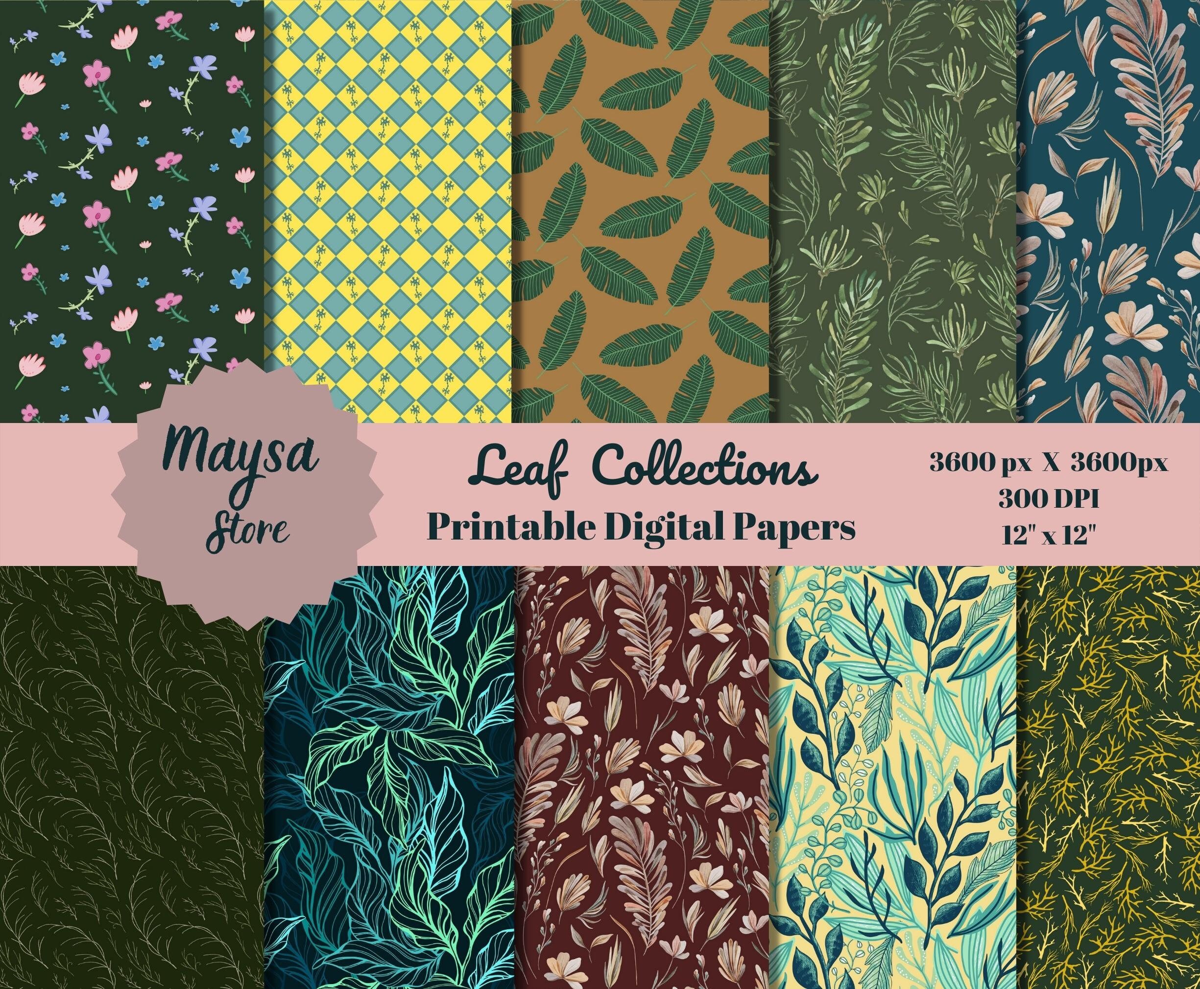 DIGITAL PAPER PACKS, 12"x12" Digital Paper, Instant Download for ...