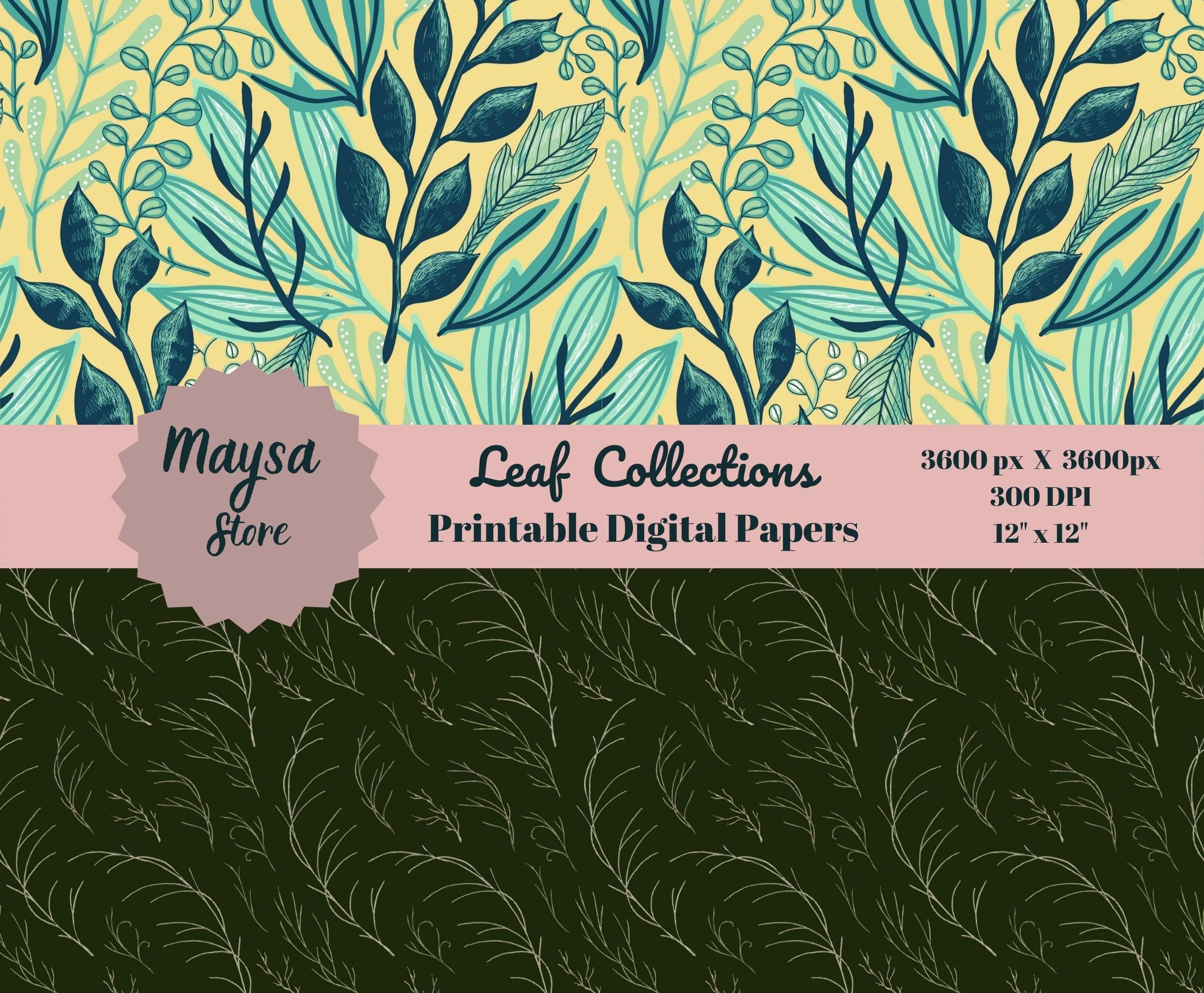 DIGITAL PAPER PACKS, 12"x12" Digital Paper, Instant Download for ...