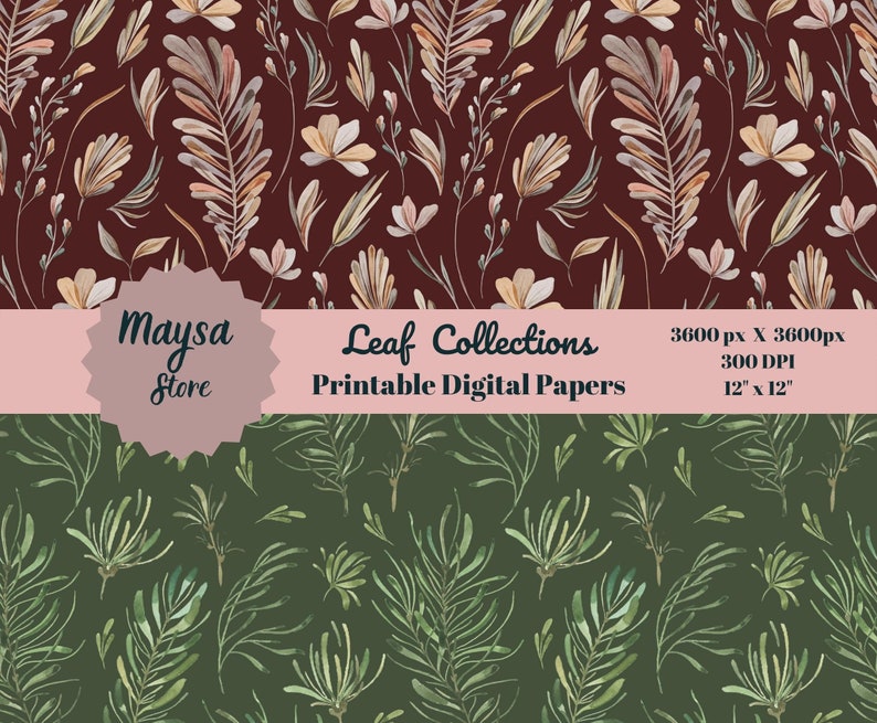 DIGITAL PAPER PACKS, 12x12 Digital Paper, Instant Download for ...