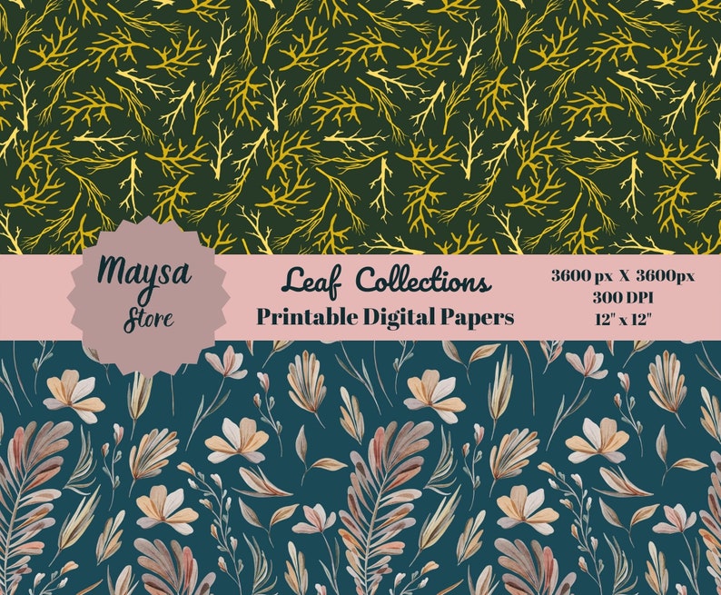 DIGITAL PAPER PACKS, 12x12 Digital Paper, Instant Download for ...