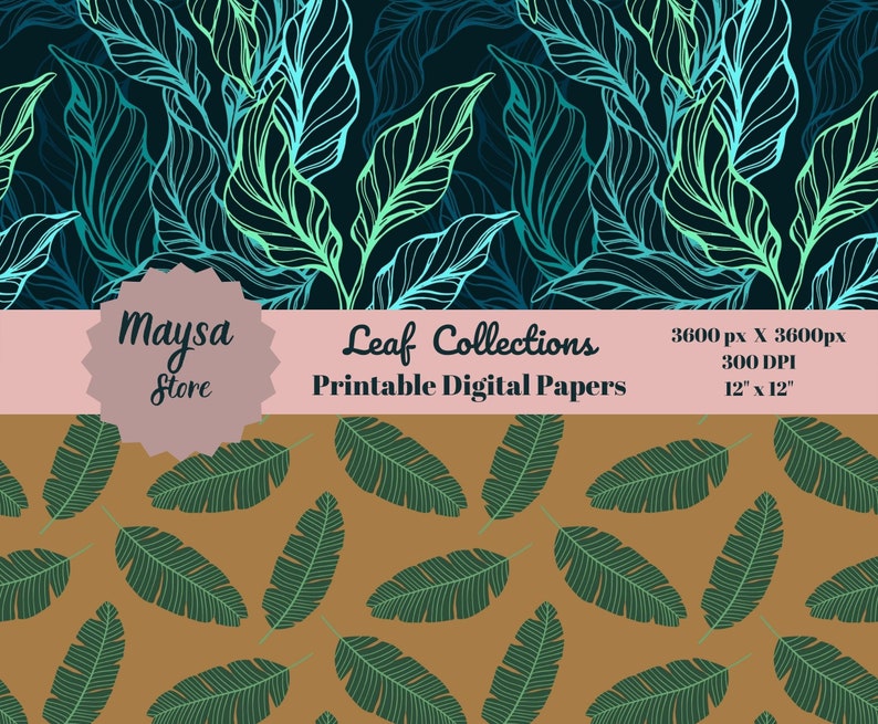 DIGITAL PAPER PACKS, 12x12 Digital Paper, Instant Download for ...