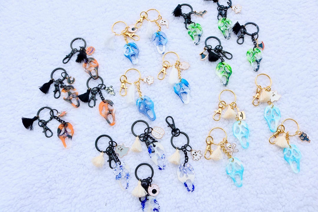 Horror Mask Resin Keychains | Movie Inspired Masked Keychains ...