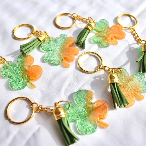 Shamrock Keychain - Etsy