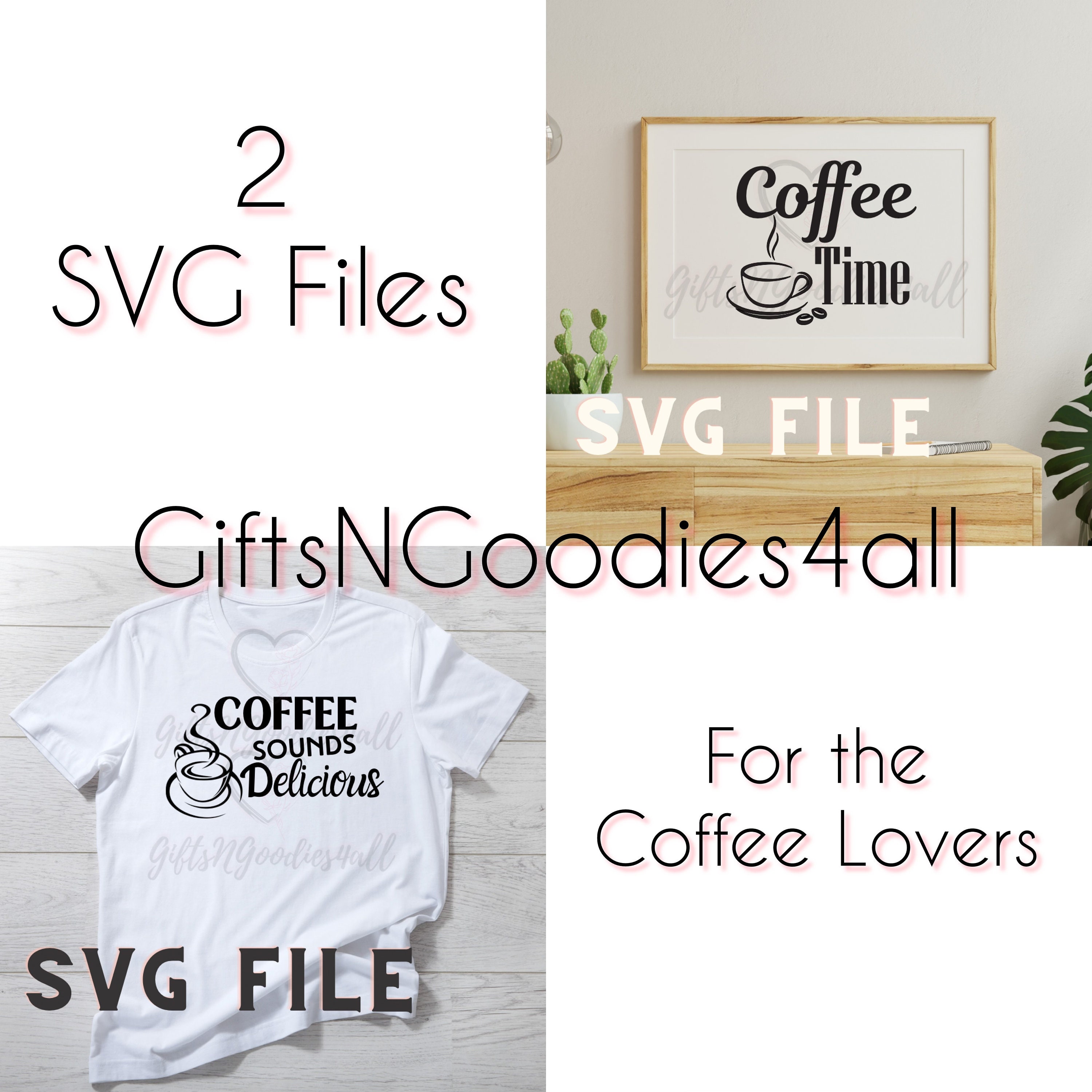 Coffee SVG Bundle Files for Personal Use Canva Files Coffee Lovers ...