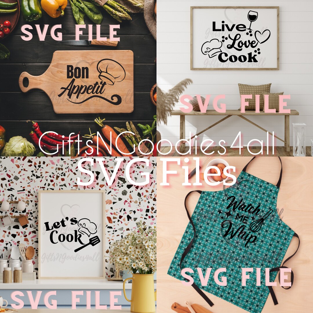 Kitchen SVG Bundle Files Svgs for Silhouette Svgs for Cricut SVG for ...