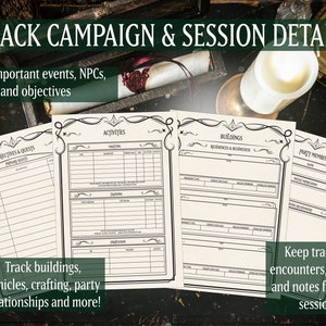 DND Character Sheet Journal 5e, Printable DND Journal, Dungeons ...