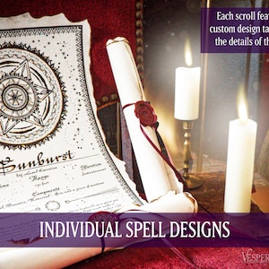 DND Spell Scrolls: Black & White Magic Tabletop Prop (set 2 - Digital ...