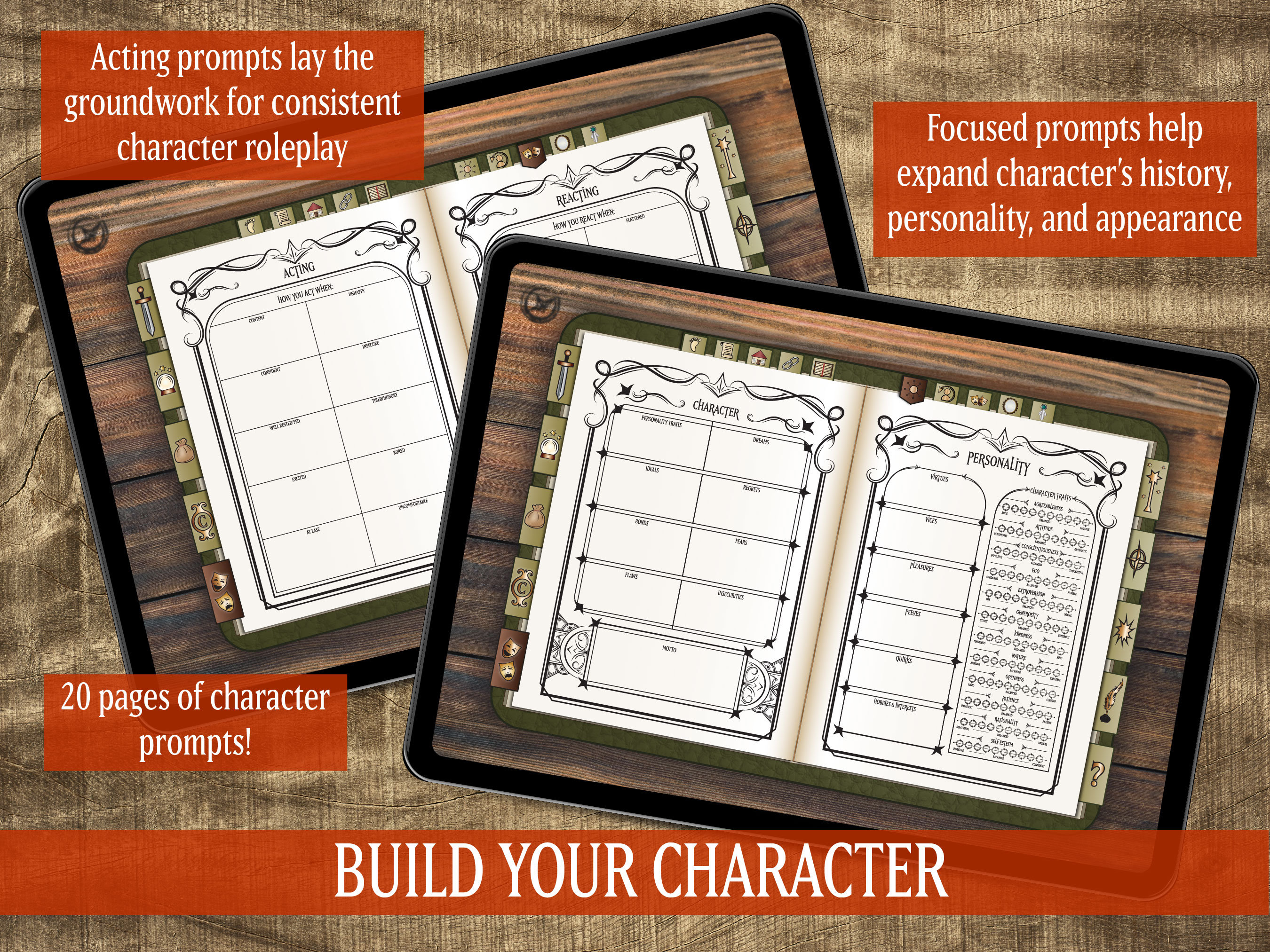 DND Paladin Digital Character Journal, Dungeons and Dragons 5e, Spell ...