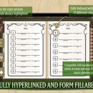 DND Character Builder - Digital PDF Journal - Form Fillable - Level 1 ...